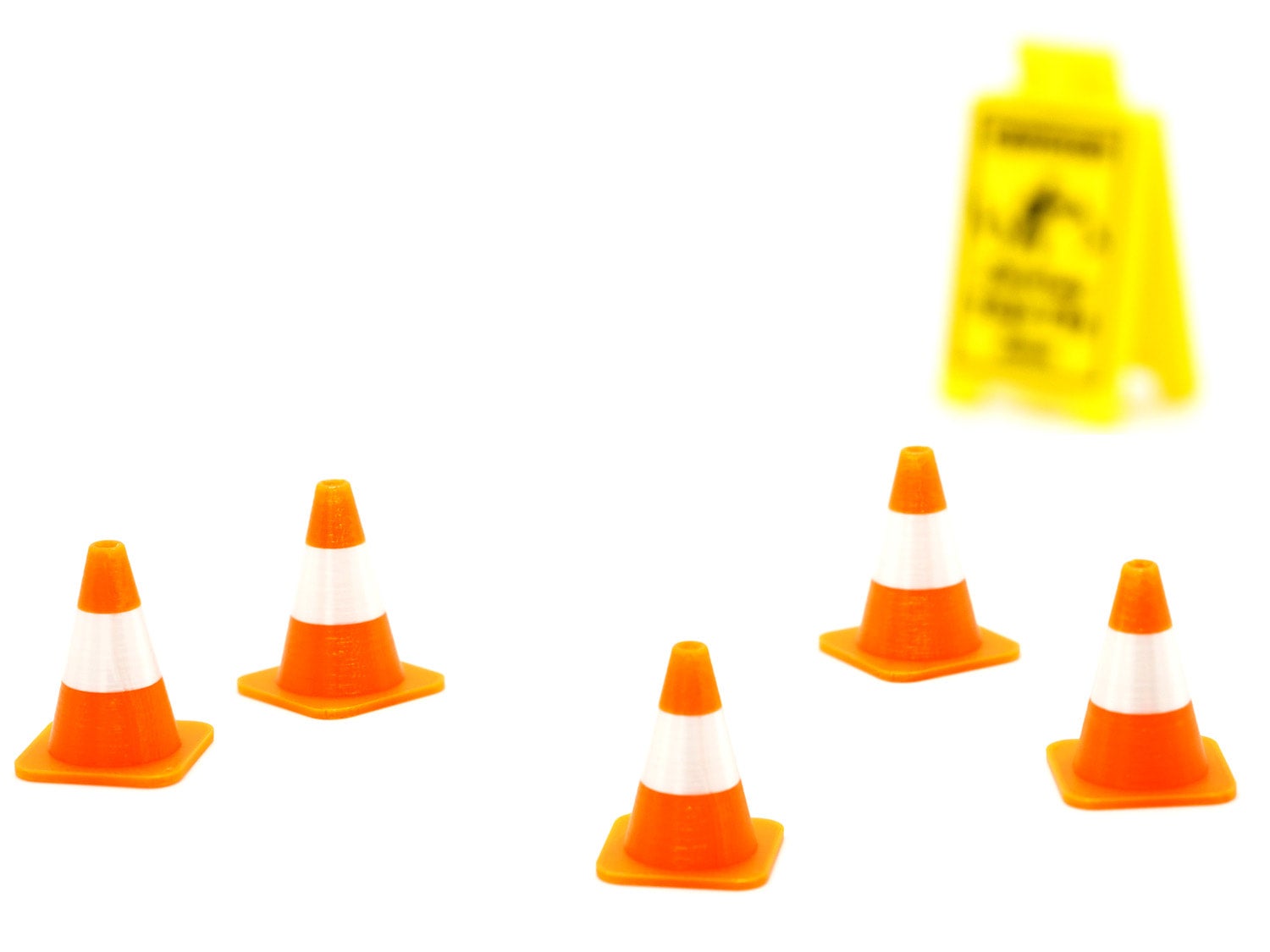 Mini Traffic Cones - 5 Pack | Burton Design Works